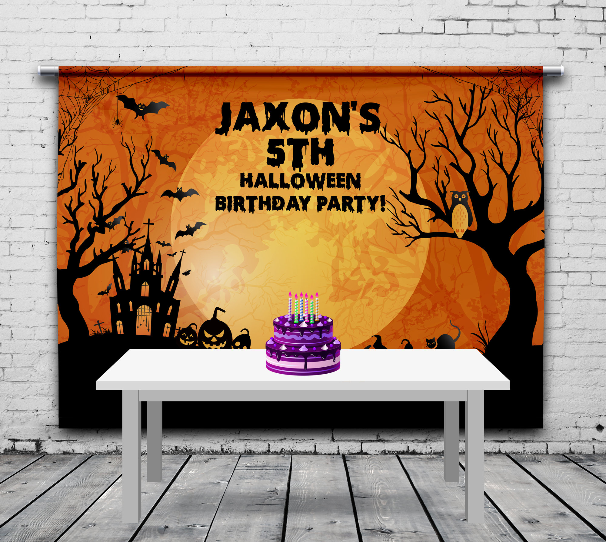 Halloween Backdrop Banner large Fabric Halloween Castle Backdrop Banner halloween-backdrop-banner-large-fabric-halloween-castle-backdrop-banner