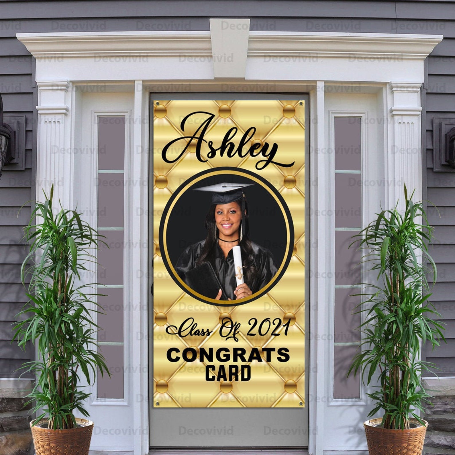 Graduation Front Door Banner, Custom Graduation Banner, Grad Photo Door ...