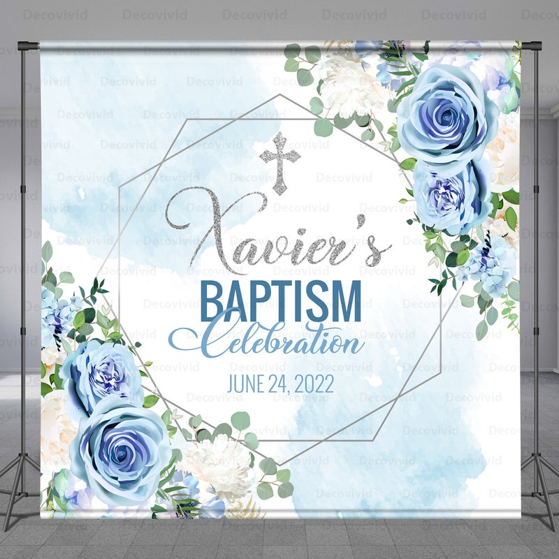 Christening Backdrop - Etsy