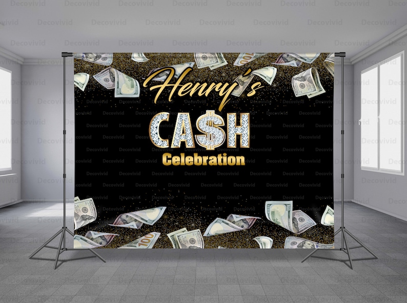 Money Birthday Backdrop Cash Backdrop Step and Repeat - Etsy