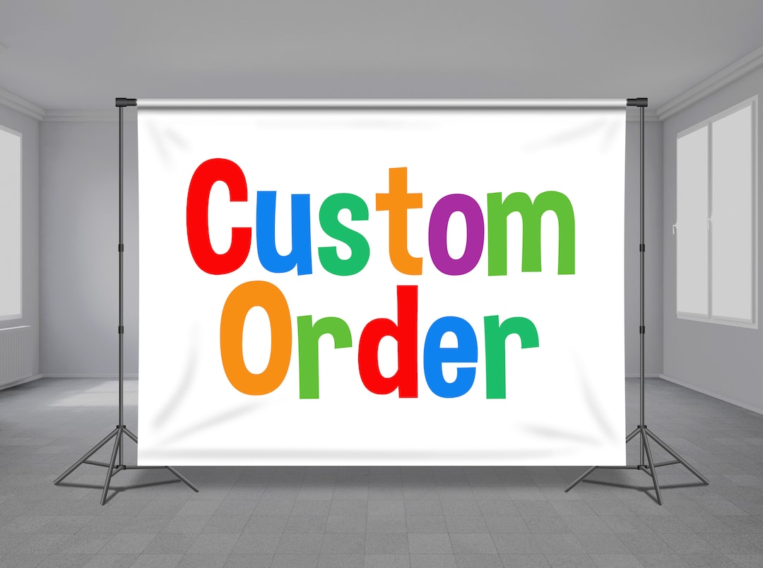 Custom Design and Print Backdrop, Any Events, Editable, Personalized ...