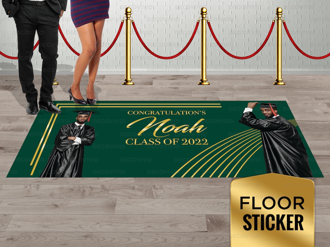 Floor Decal Sticker, Graduation Floor Sticker, Photo Backdrop, Floor ...