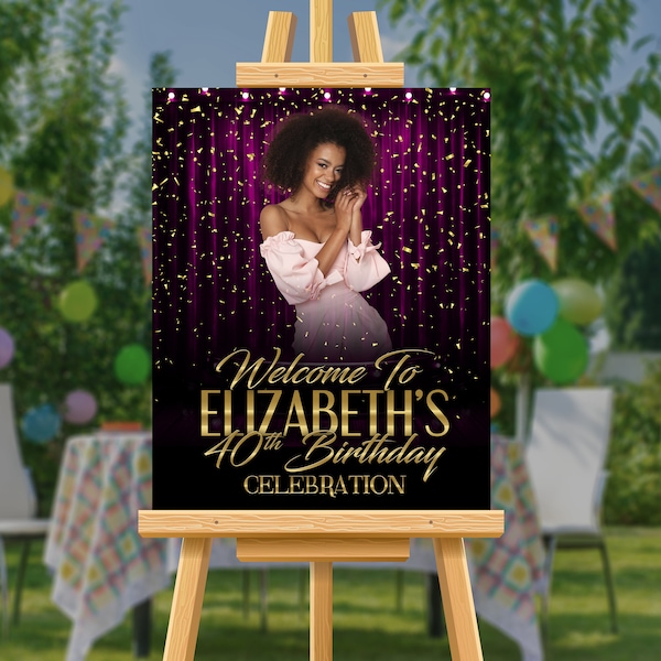 Personalized Poster Board Sign - Etsy