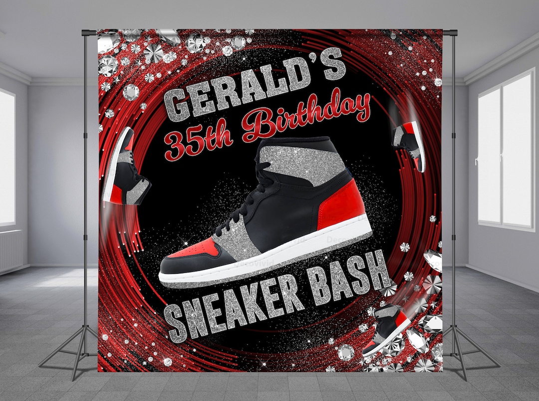 Sneaker Bash Backdrop, Sneaker Gala Birthday Banner, Sneaker Ball ...