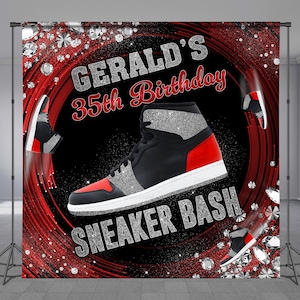 Sneaker Bash Backdrop, Sneaker Gala Birthday Banner, Sneaker Ball ...
