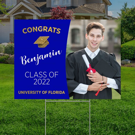 Graduation Photo Yard Sign Graduation Welcome Sign Outdoor | Etsy