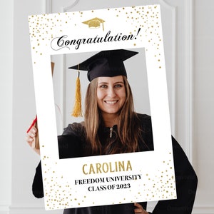 Customizable Graduation Photo Prop, Selfie Props, Grad Party, Graduate ...