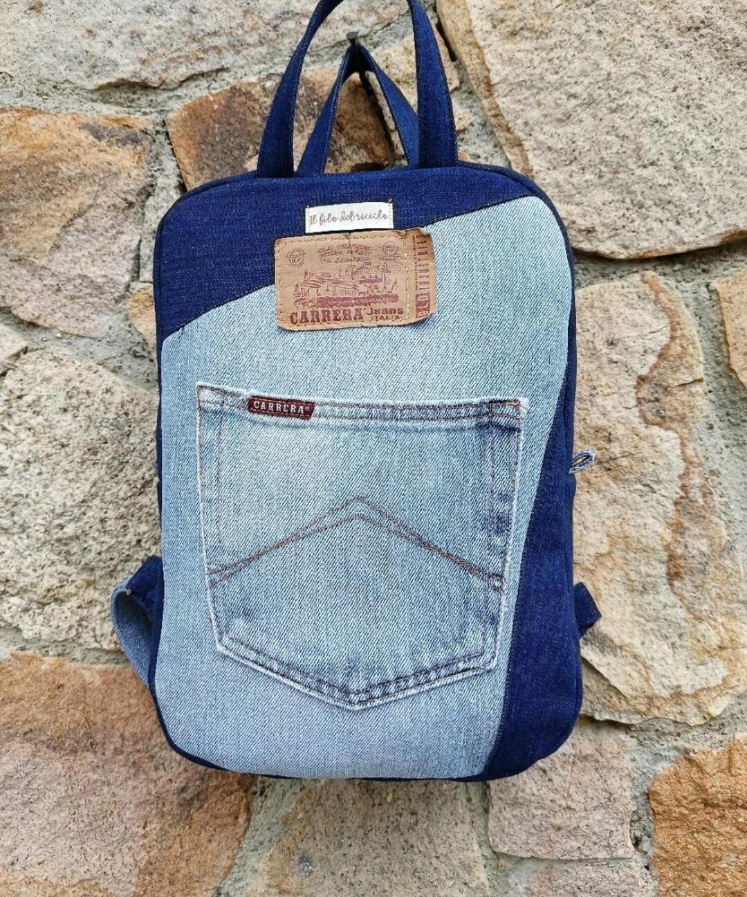 Unisex Denim Backpack - Recycled Jeans Backpack - Backpack - Etsy