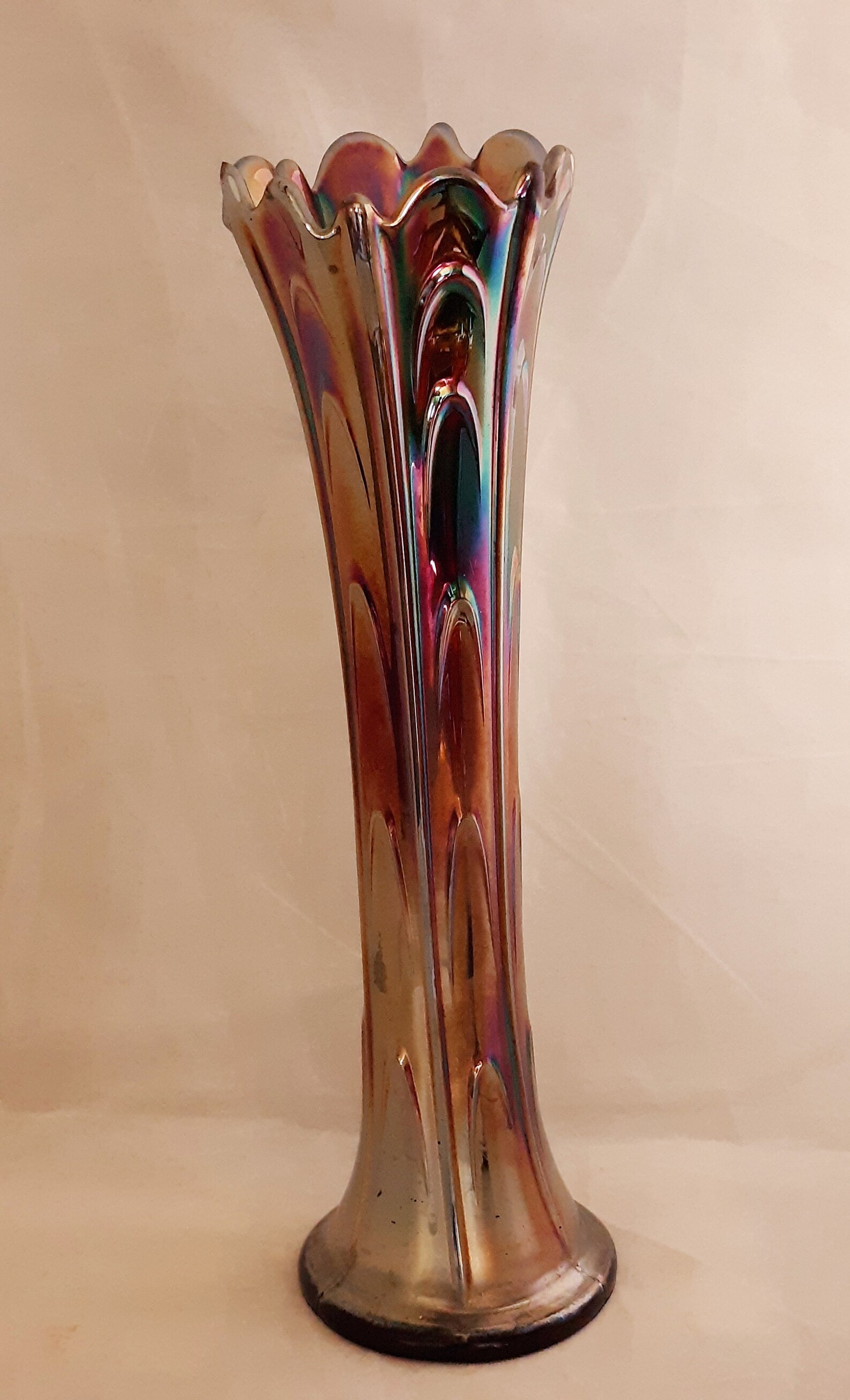 Eapg Dugan Glass Company Pulled Loop Carnival Glass in Cobalt Blue ...