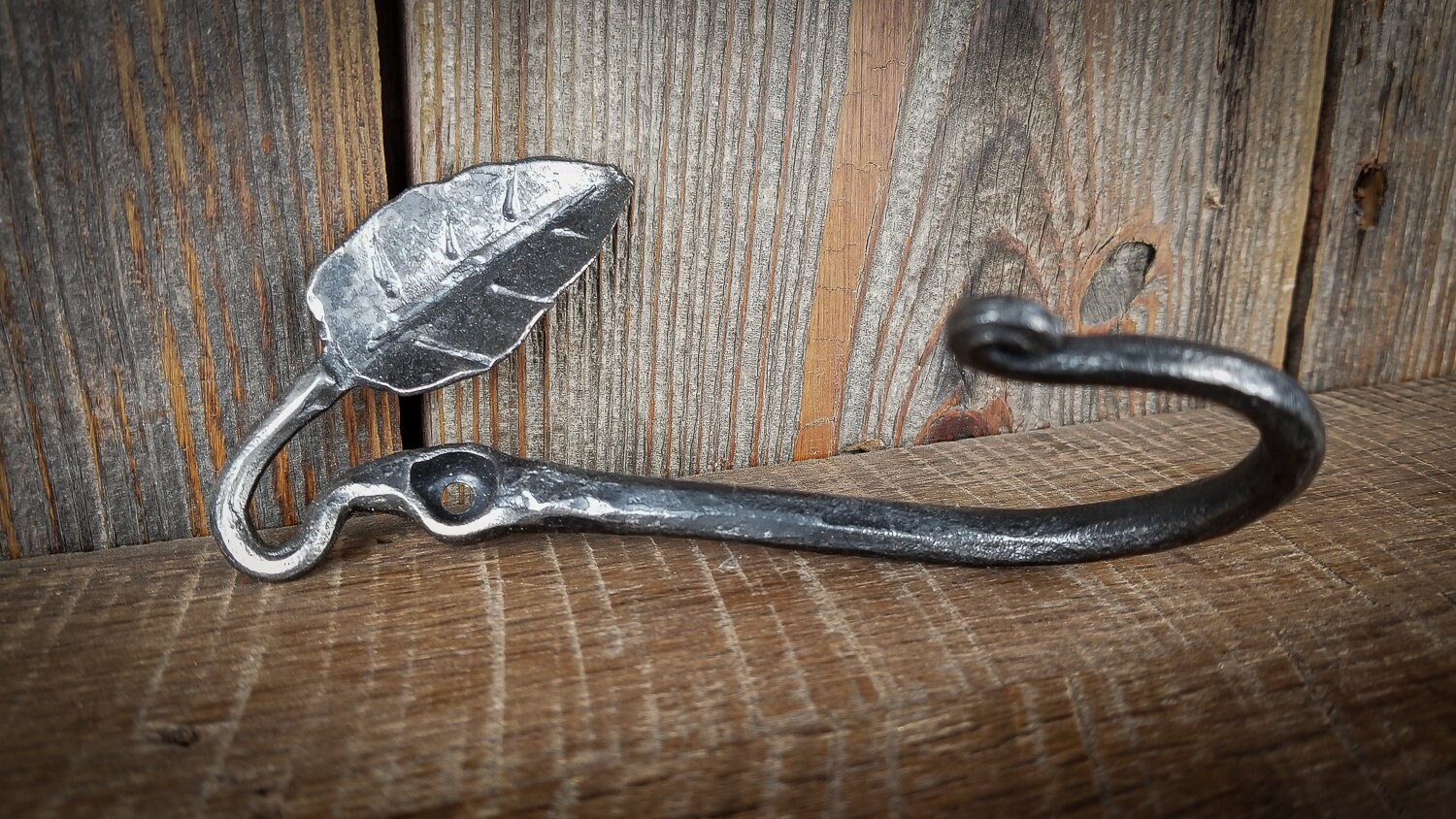 Hand Forged Steel Hook - Etsy