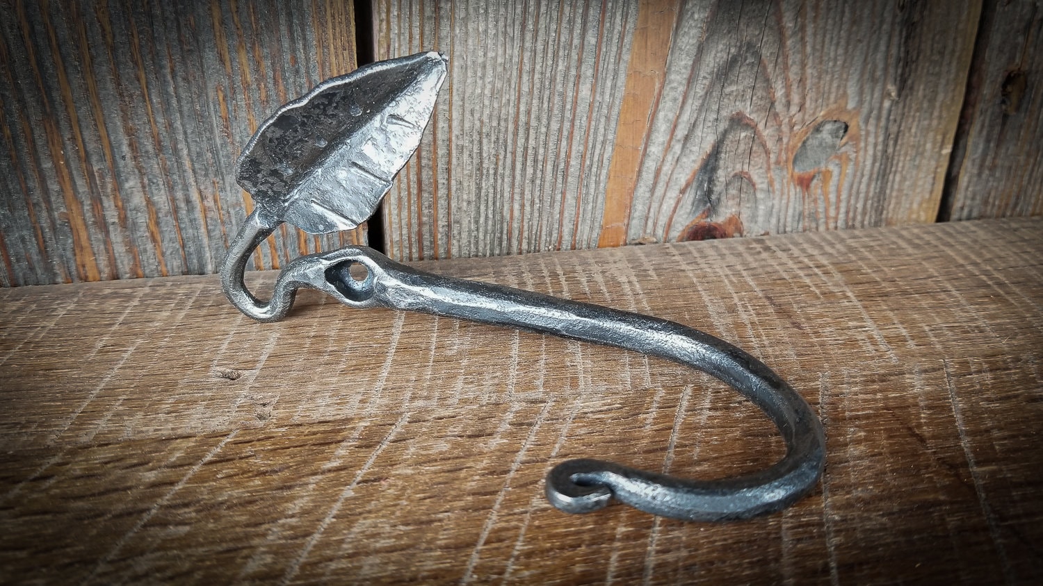 Hand Forged Steel Hook - Etsy