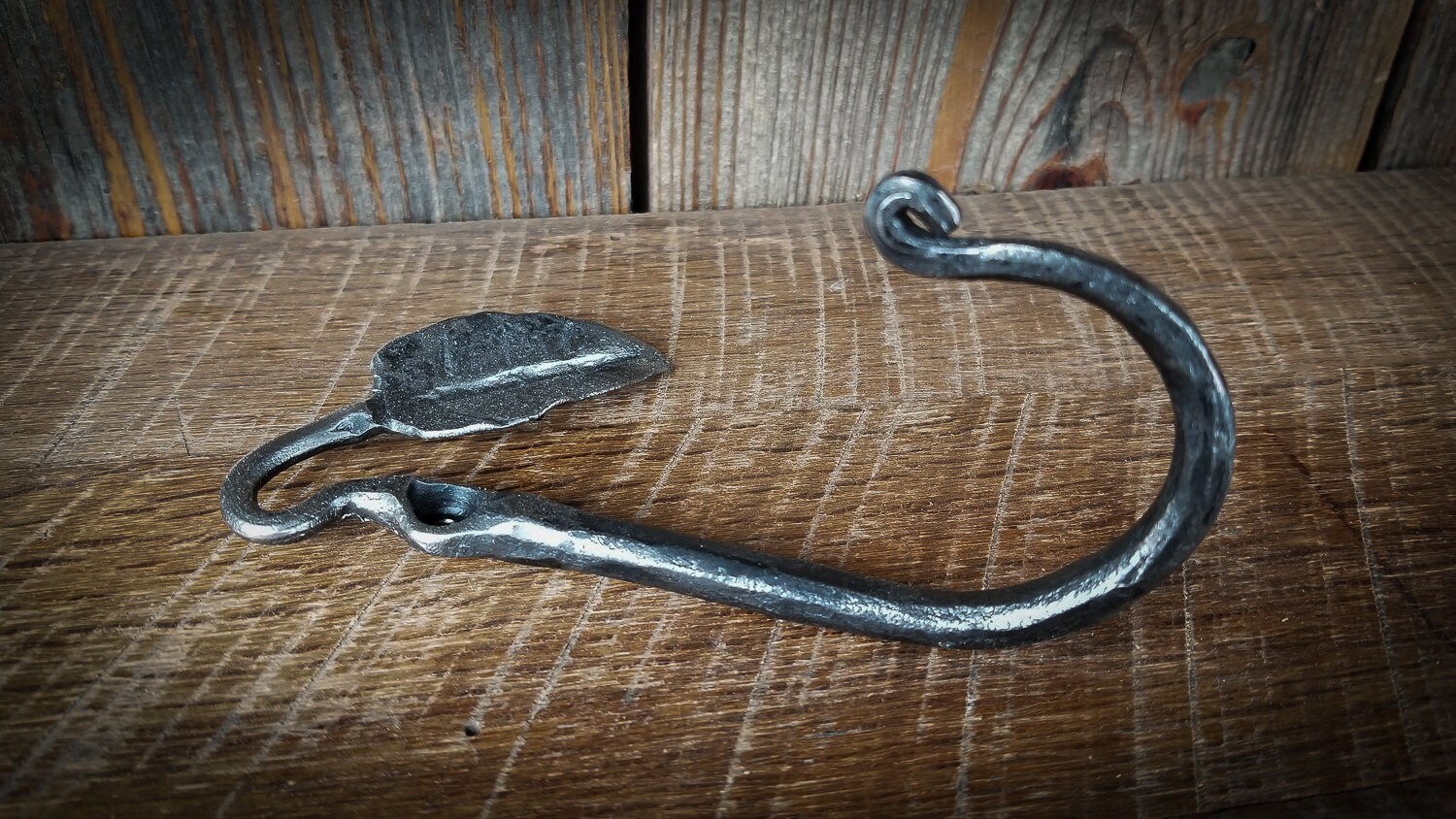 Hand Forged Steel Hook - Etsy