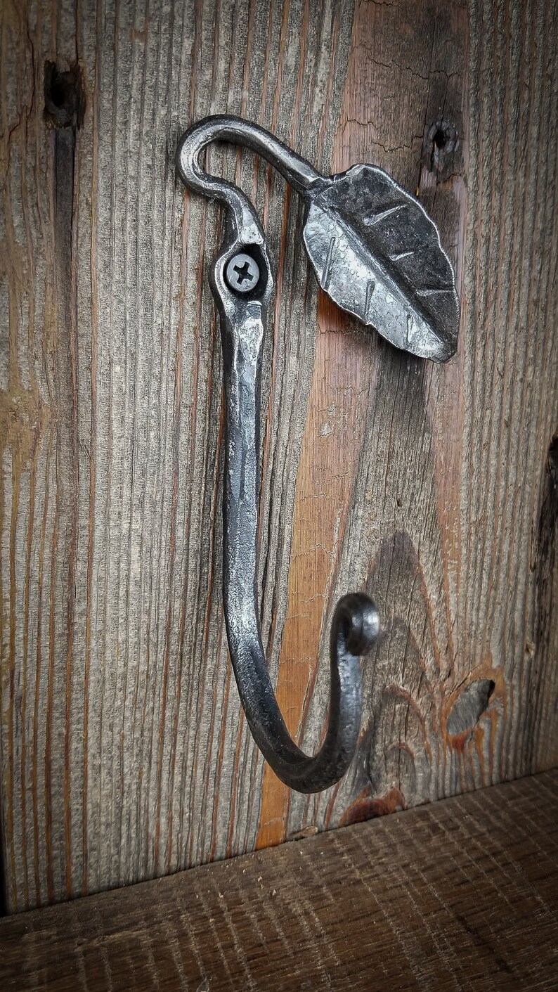 Hand Forged Steel Hook - Etsy