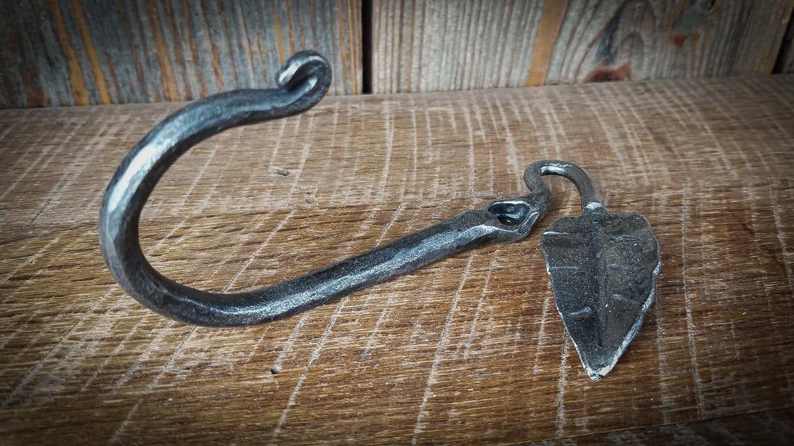 Hand Forged Steel Hook - Etsy
