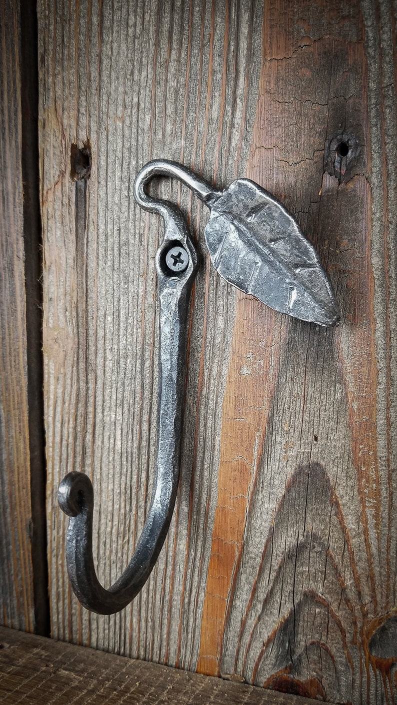 Hand Forged Steel Hook - Etsy