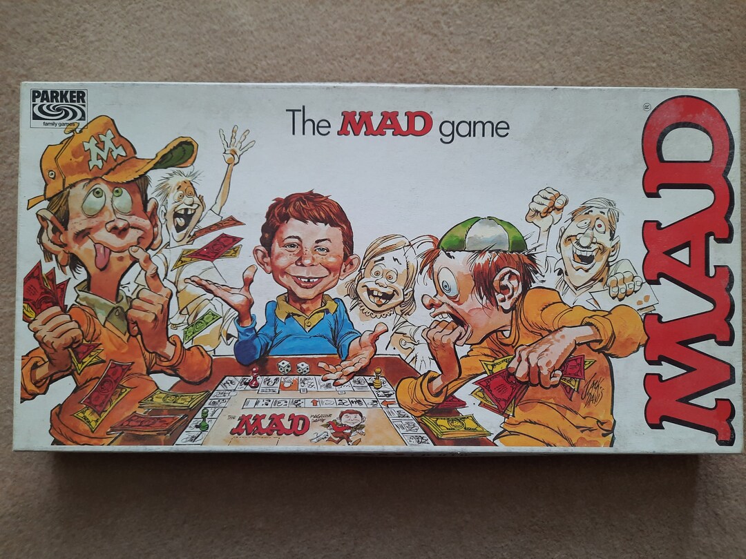 Vintage the MAD Magazine Board Game Parker Brothers Family Fun Complete ...