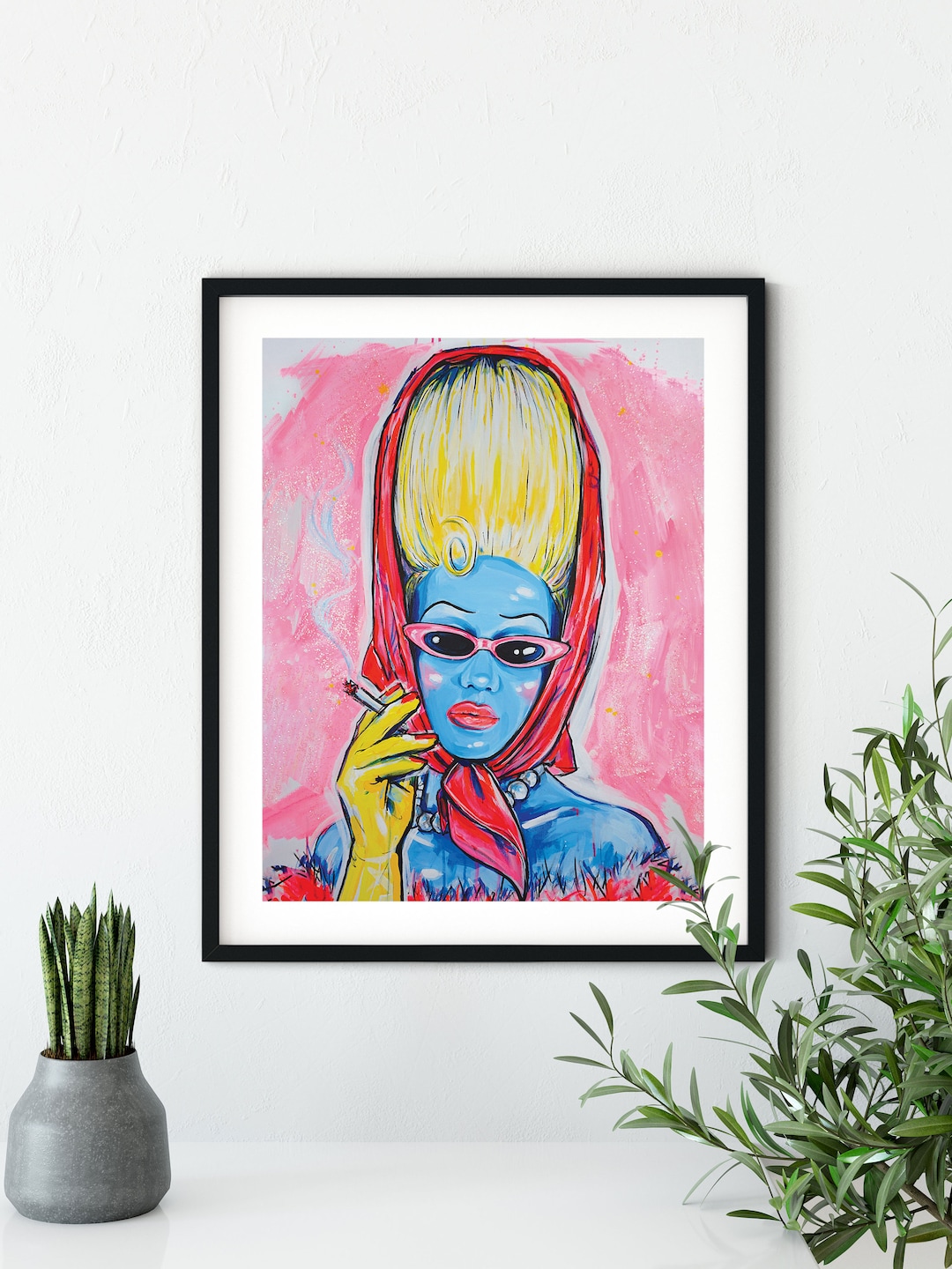 Juno Birch | Art Print, Wall Decor, Painting, Fan Art, Drag Queen, Drag ...