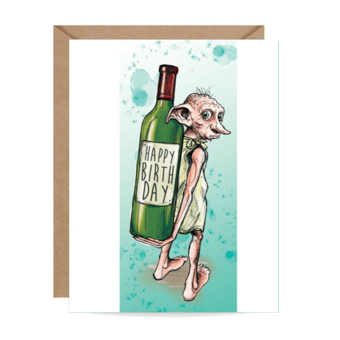 Happy Birthday Dobby Cards Greeting Birthday Card Harry | Etsy Canada