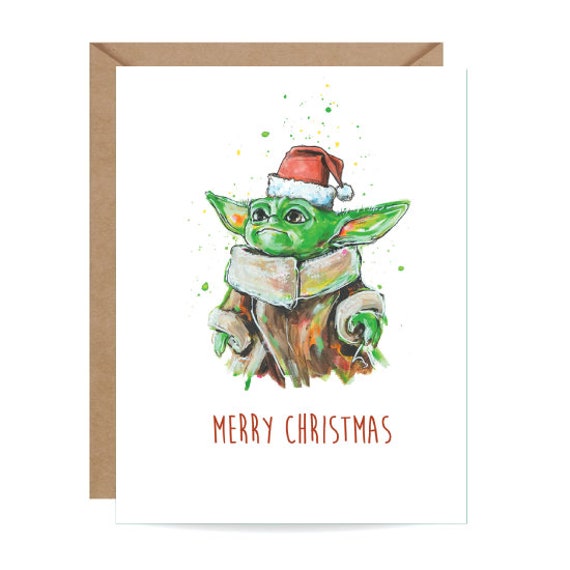 Baby Alien Christmas Cards Greeting Card Merry Christmas | Etsy