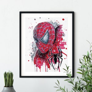 Spidey | Art Print, Wall Decor, Painting, Fan Art, Comic Expo, Nerdy ...