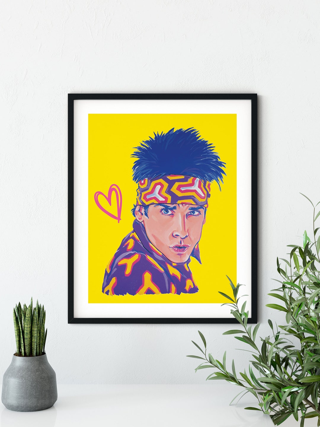 Zoolander Blue Steel Print | Art Print, Wall Decor, Painting, Fan Art ...