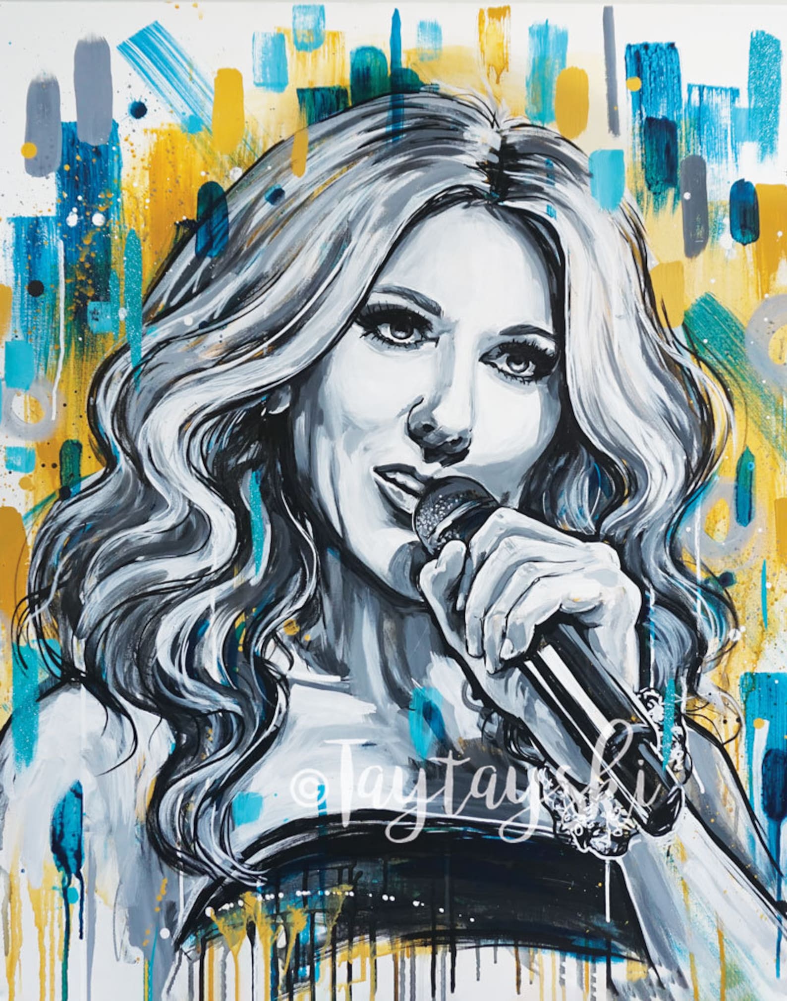 Celine Dion Art Print Wall Decor Painting Fan Art - Etsy