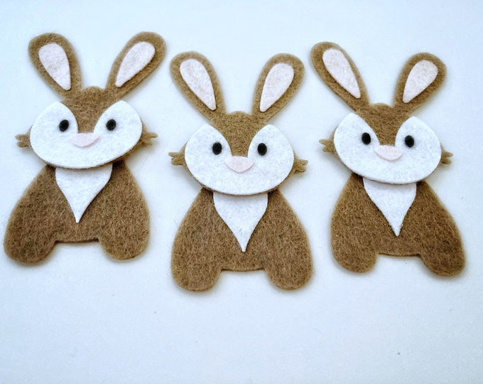 Felt Chickens Pack of 5 Die Cuts 40% Wool Blend Felt for Craft Projects ...