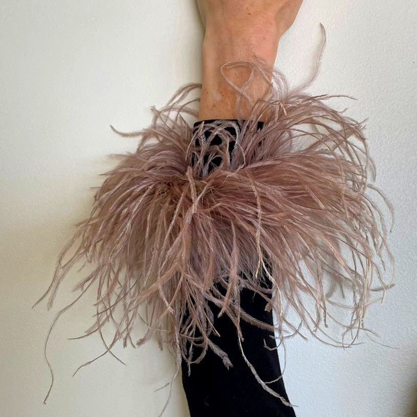 Detachable Ostrich Feather Cuff - Etsy