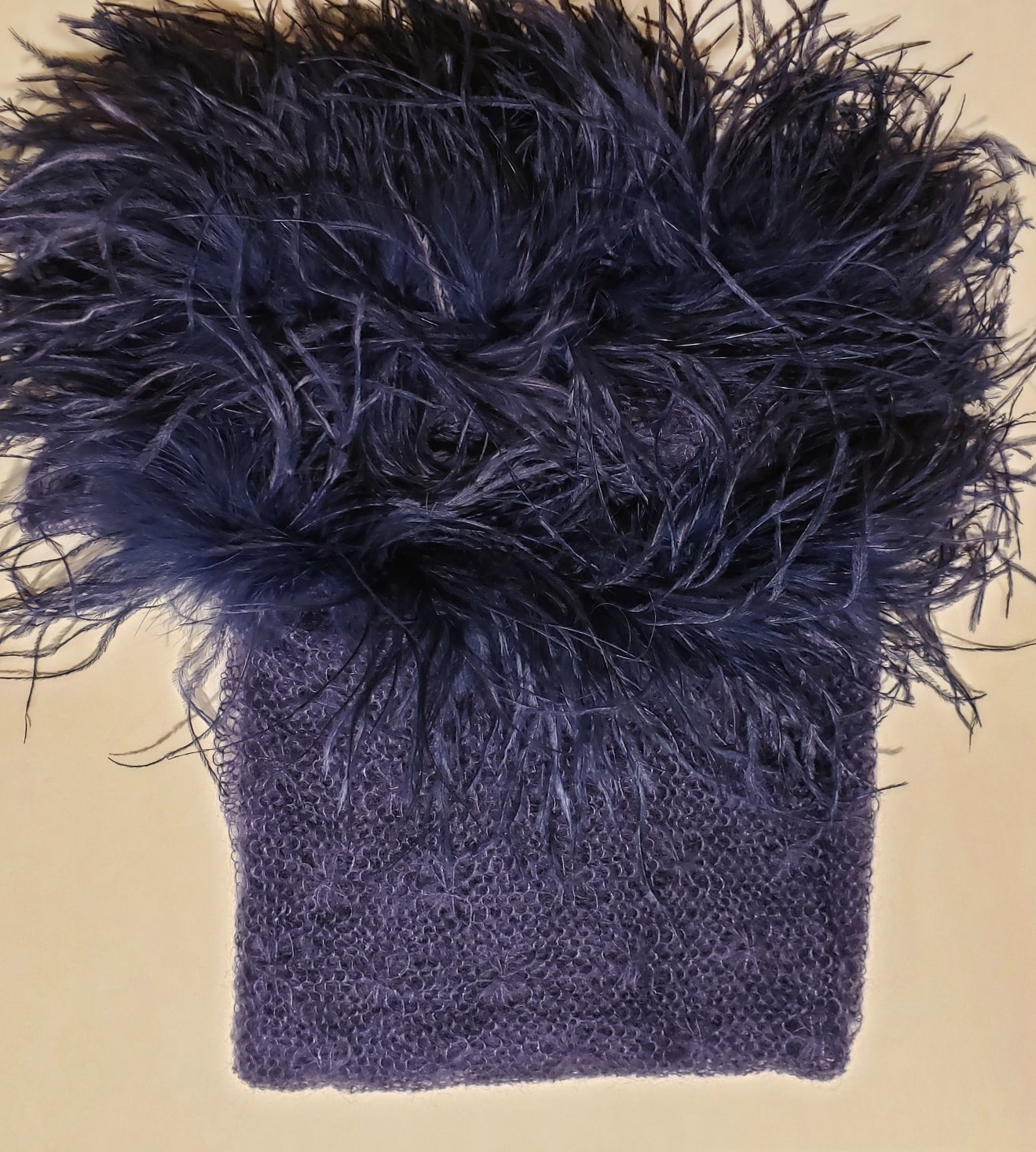 Handcrafted Mohair Shawl With Ostrich Feathers - Etsy