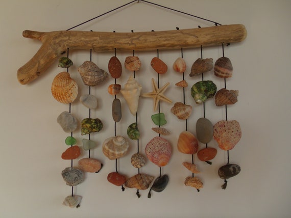 Seashell WindChime Sea Shell Mix Seashell Wind Chime Beach | Etsy