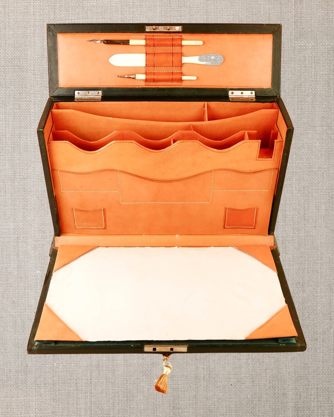 Antique Travel Writing Box With Lock & Key - Etsy