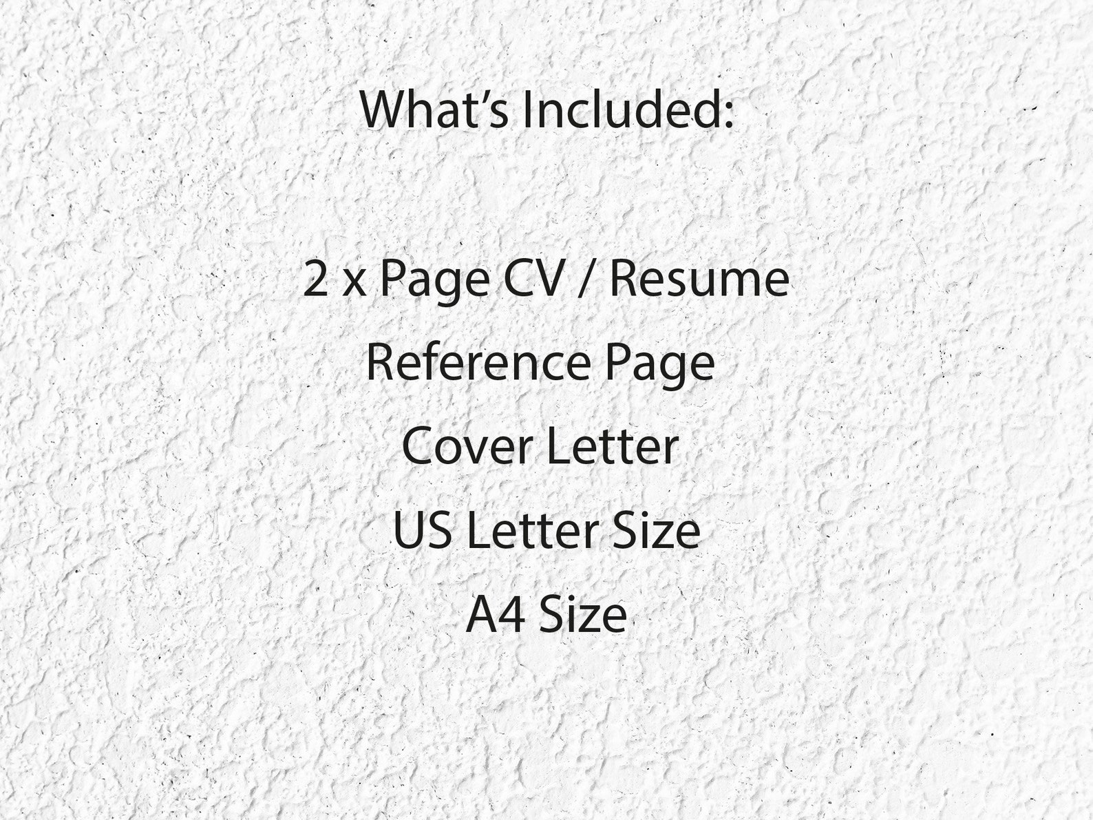 Modern and Professional CV / Resume Cover Letter Reference - Etsy