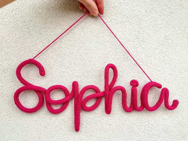 Personalized Name Word Art Wall Art Gift Nursery Decor Bedroom Decor ...