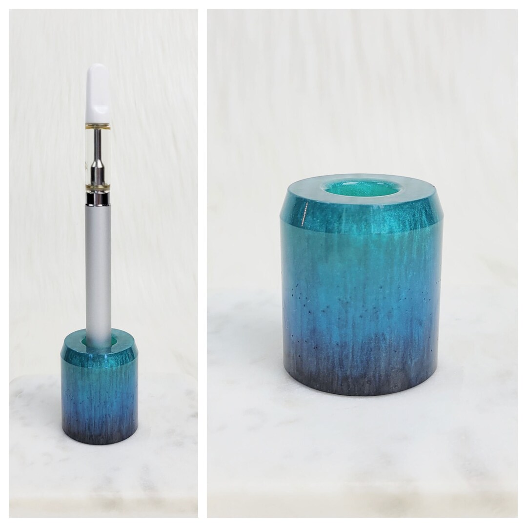 Vape Pen Stand Vape Pen Holder Handmade Deep Sea Ocean Vibes Teal Blue ...