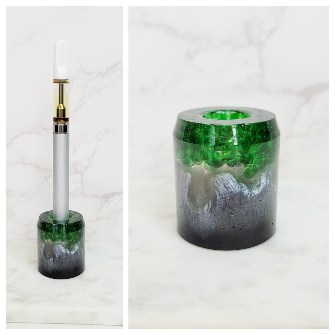 Vape Pen Stand Vape Pen Holder Handmade Dragon Egg Vibes Green Silver ...