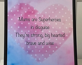 Amazing Mum Poem, A4 Print, Digital Download, Mothers Day Gift ...
