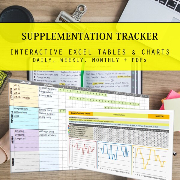 Medication Tracker Excel Template - Etsy