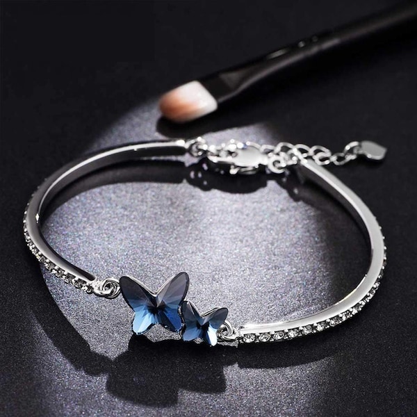 Pandora Butterfly Bangle Bracelet - Etsy