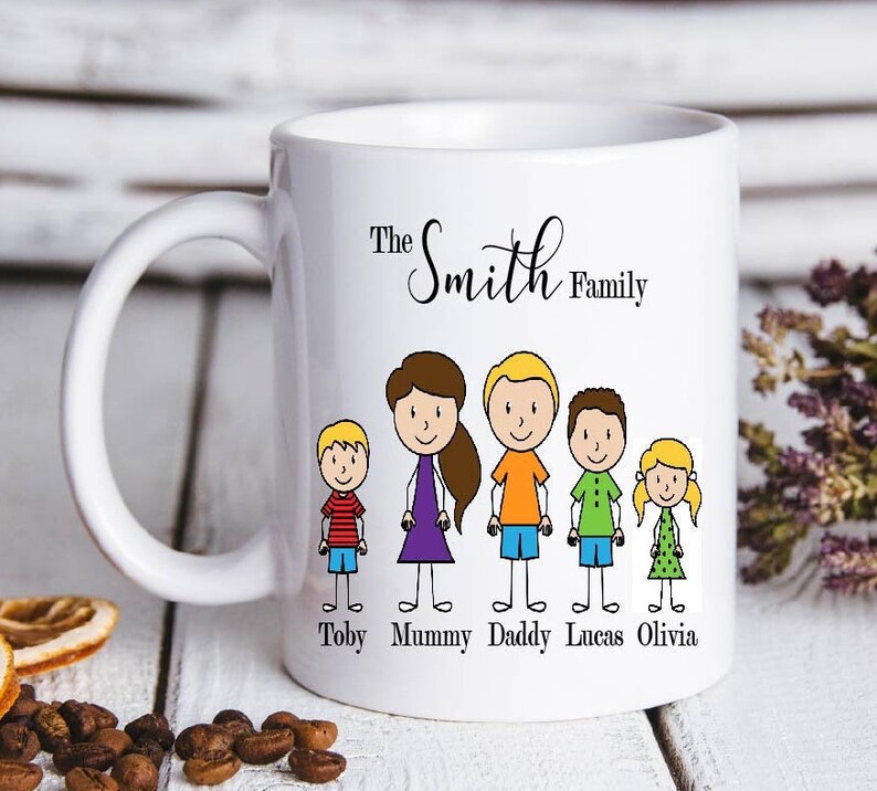 Our Family Mug Personalised Family Mug Birthday Gift for - Etsy UK