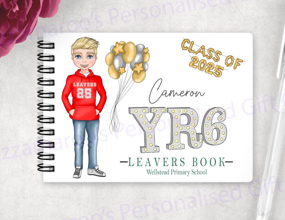 Leavers Book | A6 School Leavers Book | Class of 2025 | Primary School ...
