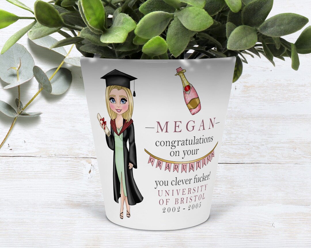 Personalised Graduation Gift | Graduation Plant Pot | Planter ...