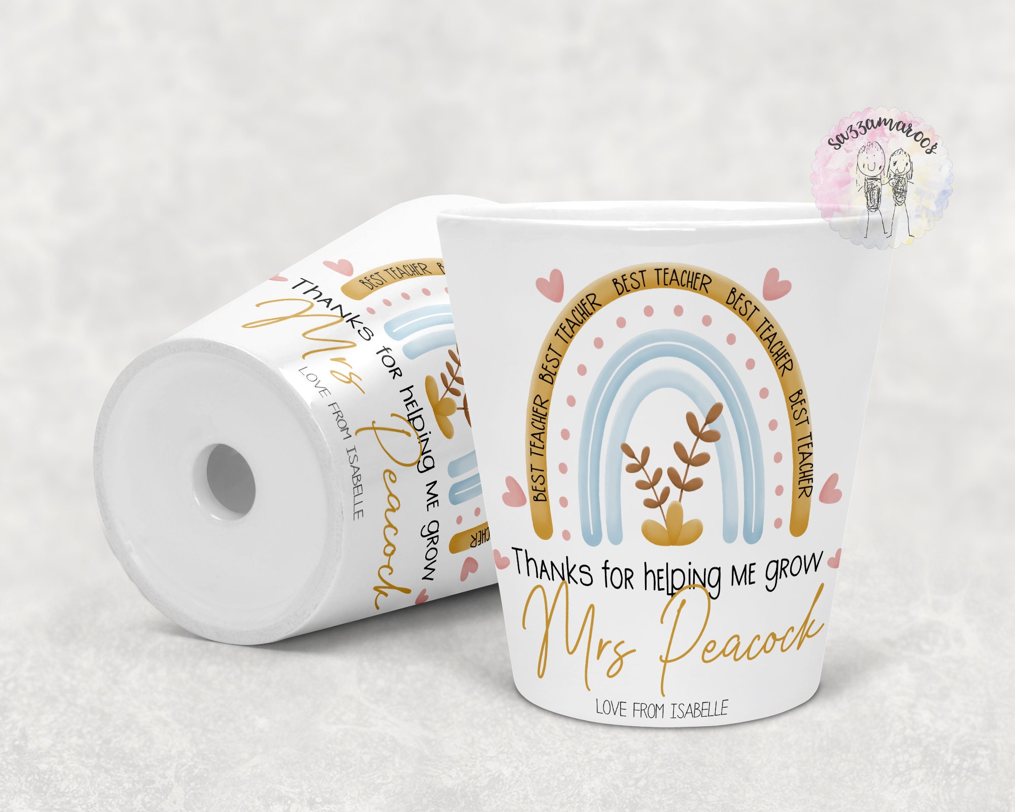 TEACHER GIFT | Teacher Plant Pot | Personalised Teacher Planter | Thank ...