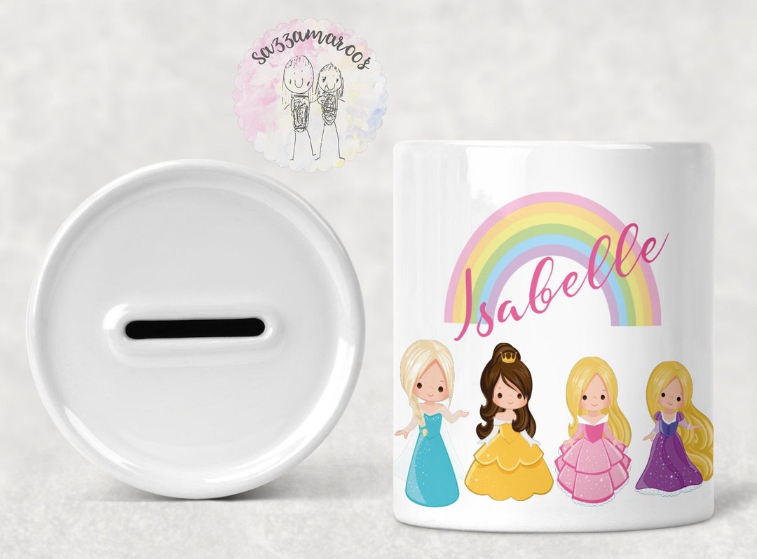 Personalised Princess Money Box |princess Coin Bank| Baby Shower Gift ...