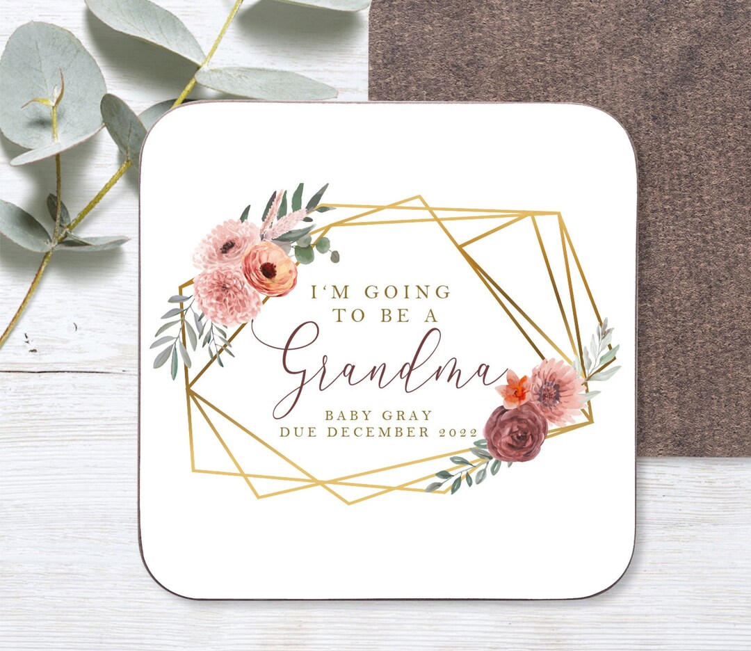 Grandma to Be Gift Coaster I'm Going to Be a Grandma First Mother's Day ...