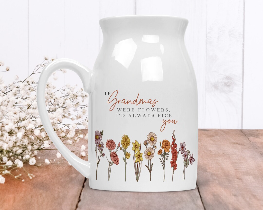 If Grandmas Were Flowers, I'd Pick You Gift Flower Pot | Birthday ...