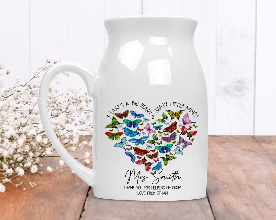 Personalized Butterfly Teacher Flower Pot | End of Year Gift - Etsy