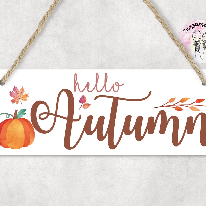 Autumn Sign - Etsy