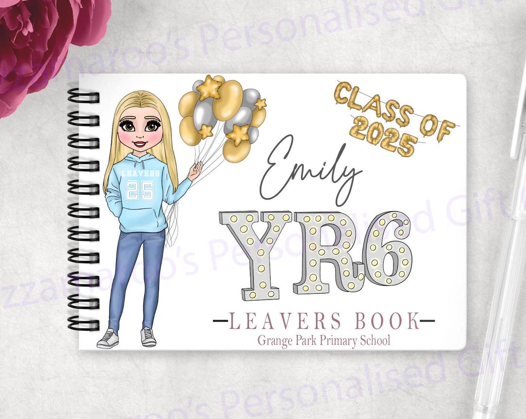 Leavers Book | A6 School Leavers Book | Class of 2025 | Primary School ...