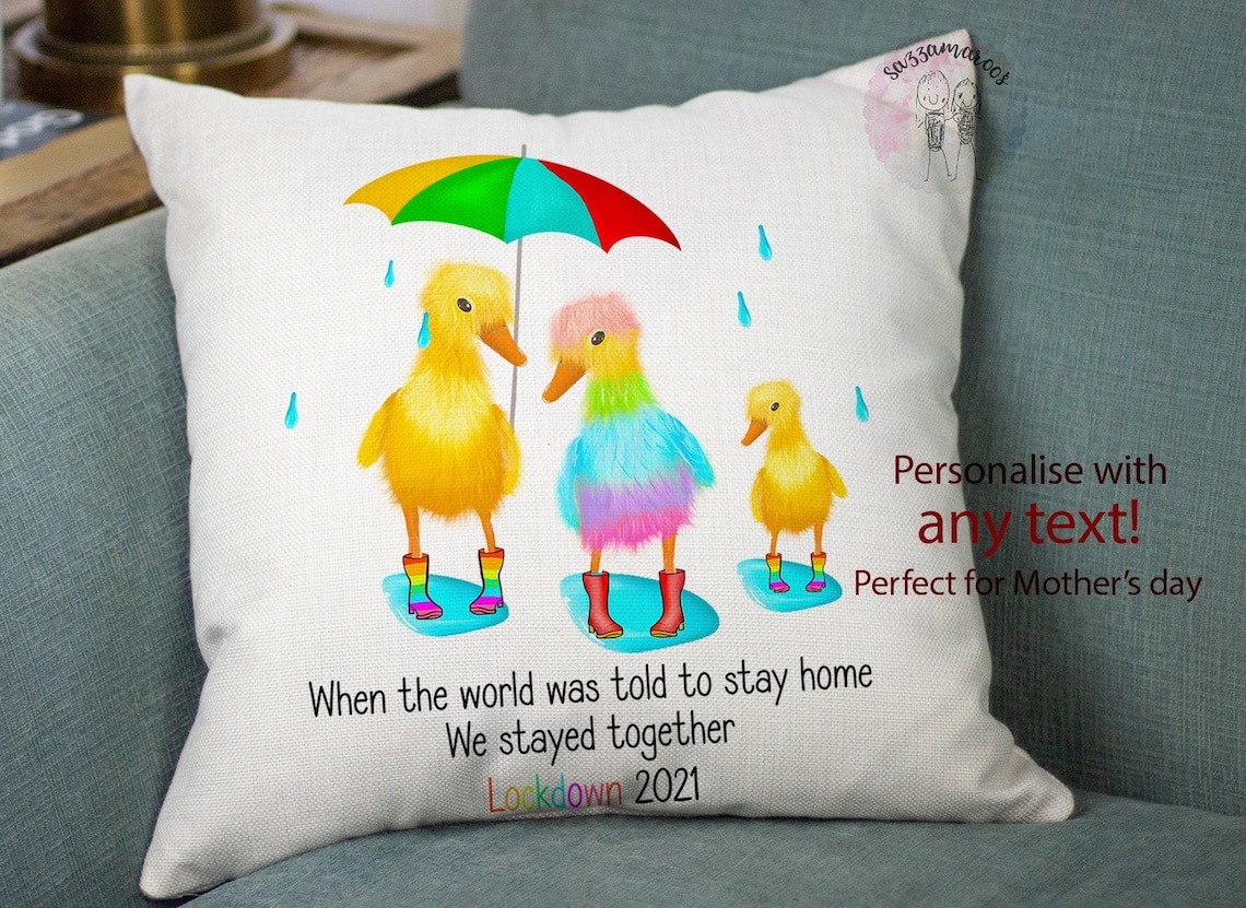 Personalised DUCKS Cushion Cute Duck Cushion Spring Cushion | Etsy