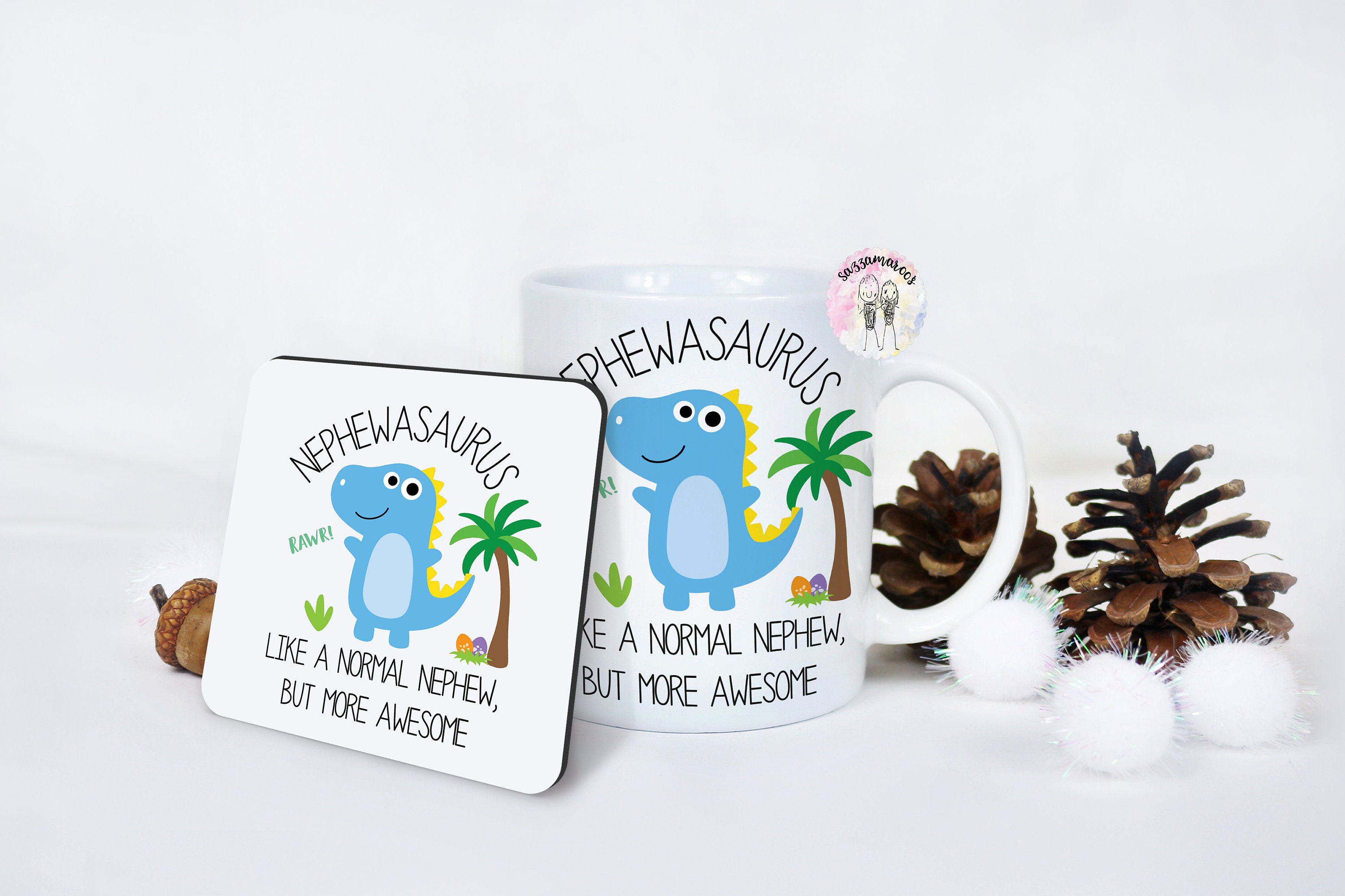 NEPHEW GIFT | Nephew Mug | Nephewasaurus| Nephew Dinosaur Mug ...